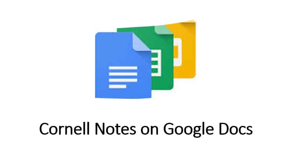 Cornell Notes On Google Docs Google Docs Tips Google Drive Tips